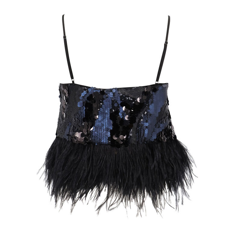 Stanley Sequin Feather Tank Top