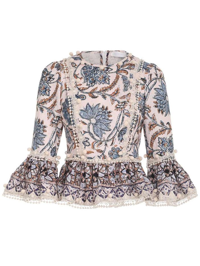 Zimmermann Vitali Frill Cuff Bodice | Tootsies