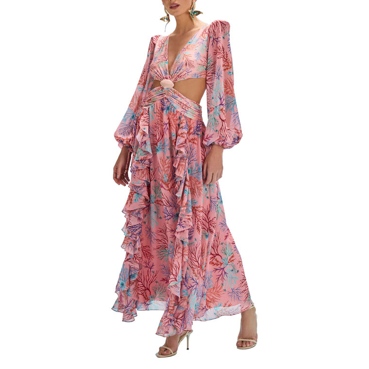 PatBO Seaweed Long Sleeve Beach Dress | Tootsies