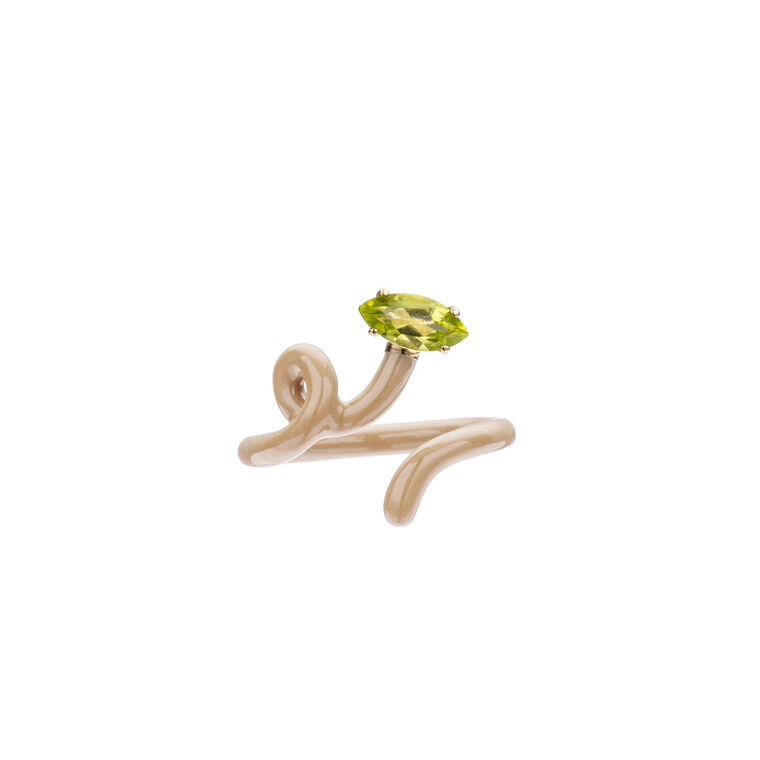 Bea Bongiasca Baby Vine Peridot Tendril Ring | Tootsies