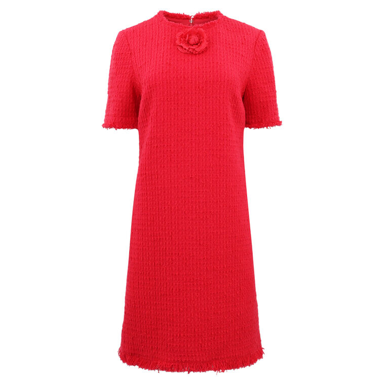 Boucle Tweed Shift Dress