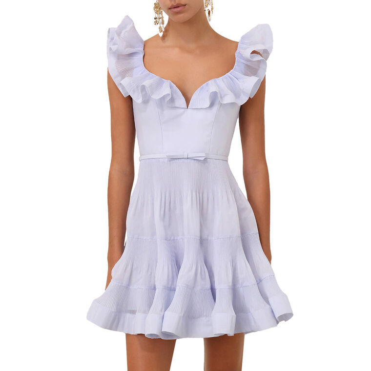Zimmermann Pleated Frill Mini Dress | Tootsies