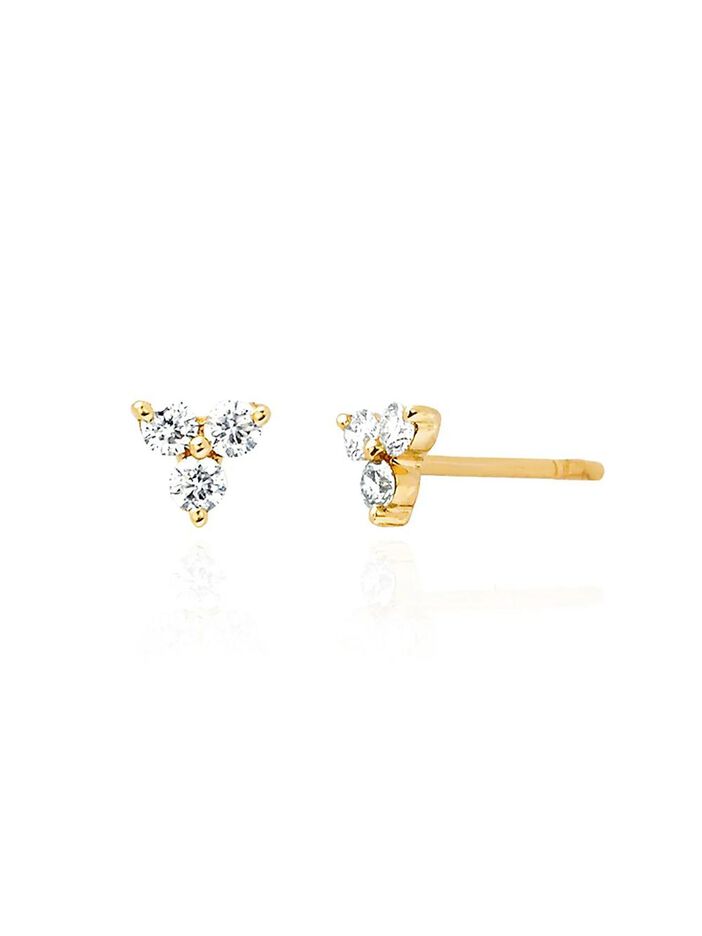 Ef Collection Diamond Trio Stud Earrings | Tootsies
