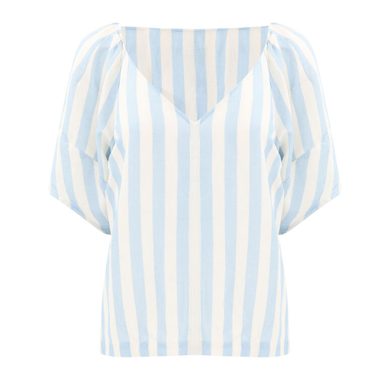 Velvet Katy Striped Linen Top | Tootsies