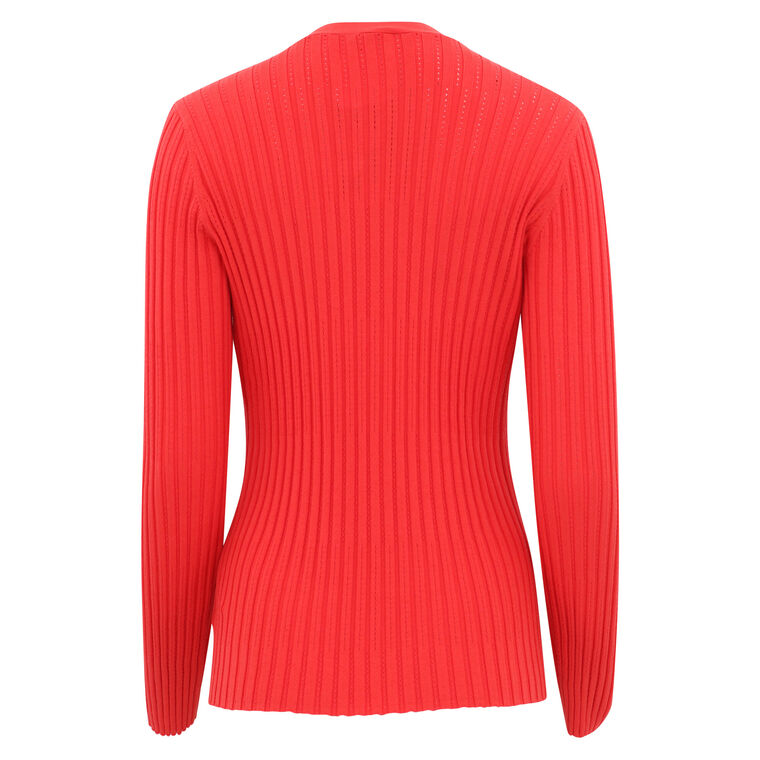 Pointelle Rib Cardigan