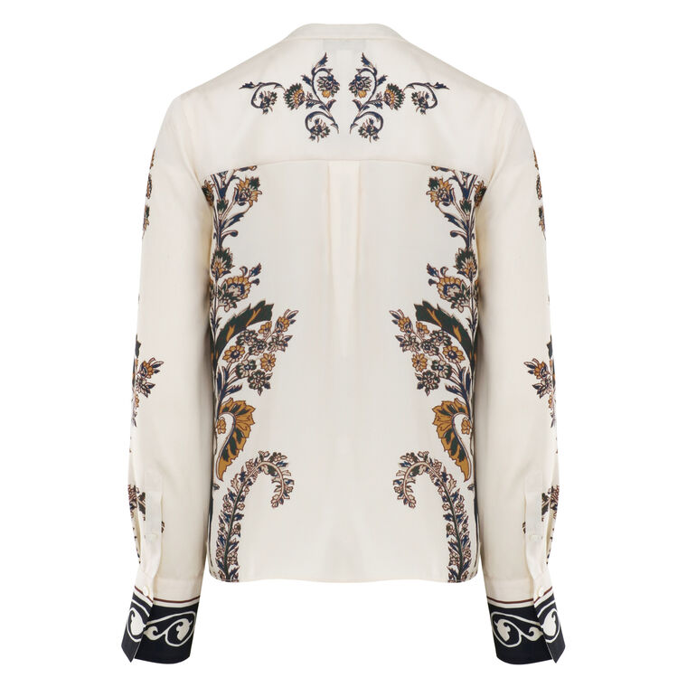 Veronica Beard Hoku Floral Stripe Top | Tootsies