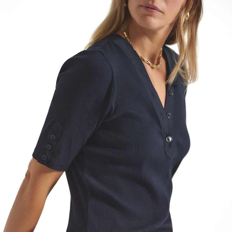 Adrian Mixed Media Tee