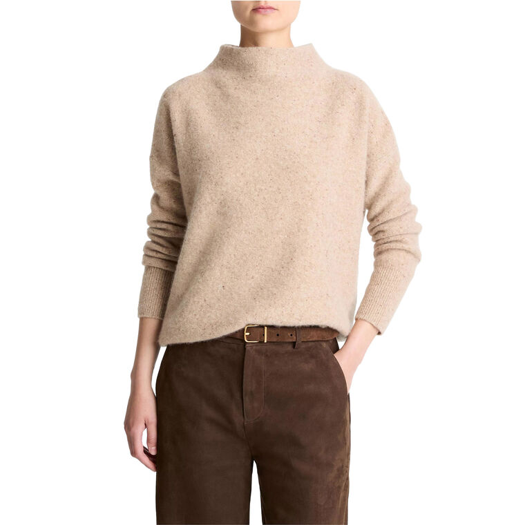 Vince Donegal Cashmere Funnel Neck Pullover Sweater | Tootsies