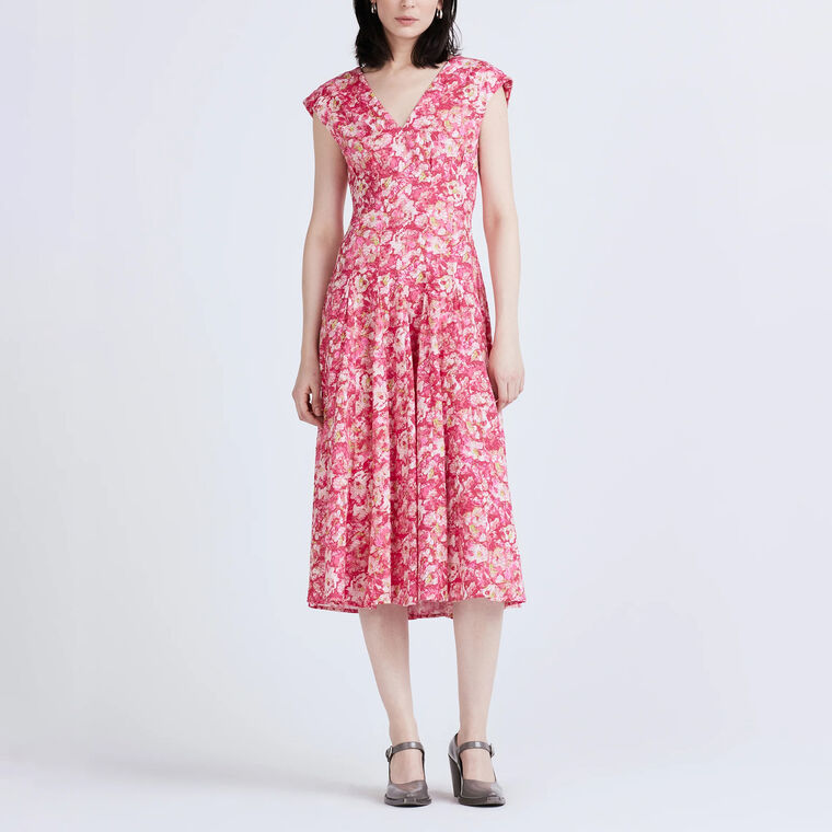 Ella Sleeveless Godet Dress