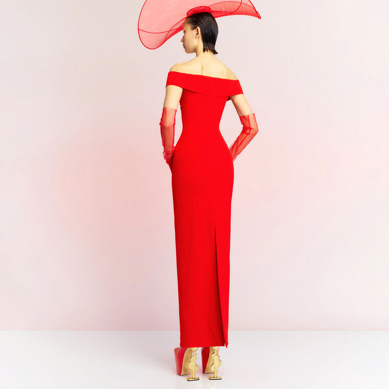 Solace London Ines Off-Shoulder Gown | Tootsies