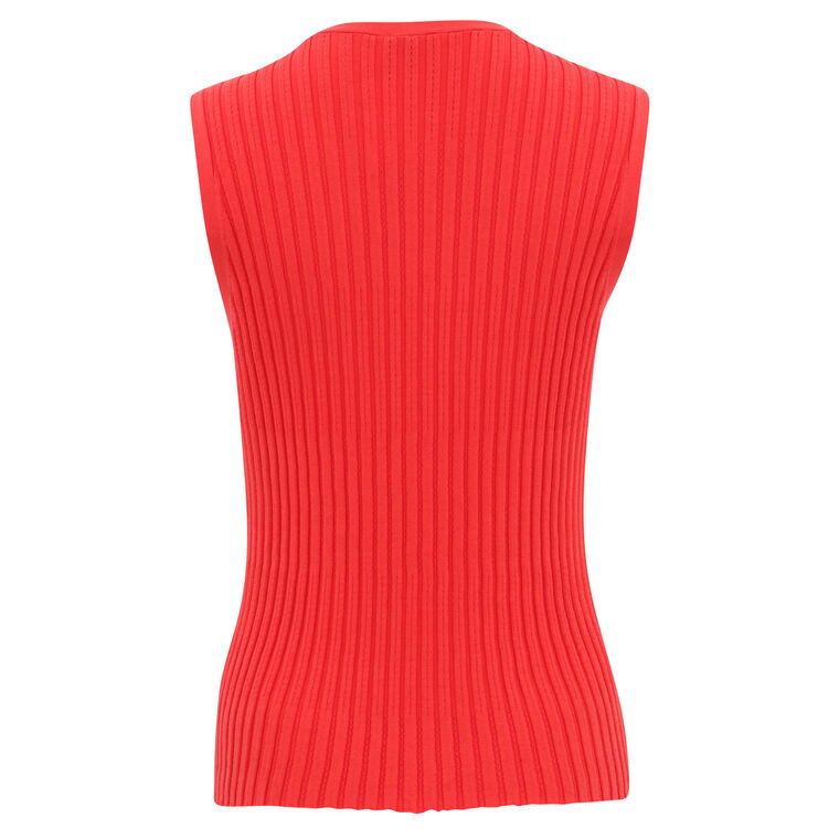 Ecru Pointelle Rib Shell | Tootsies