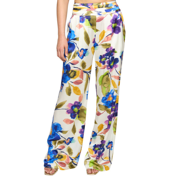 Ramy Brook Joss Printed Silk Wide Leg Pant | Tootsies