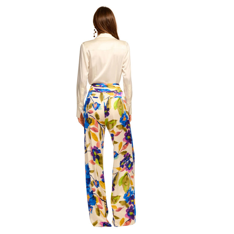 Ramy Brook Joss Printed Silk Wide Leg Pant | Tootsies