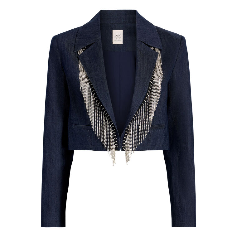 Cinq à Sept Rhinestone Dara Jacket | Tootsies