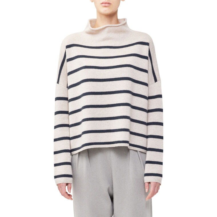 Sandy Stripes Cashmere Sweater
