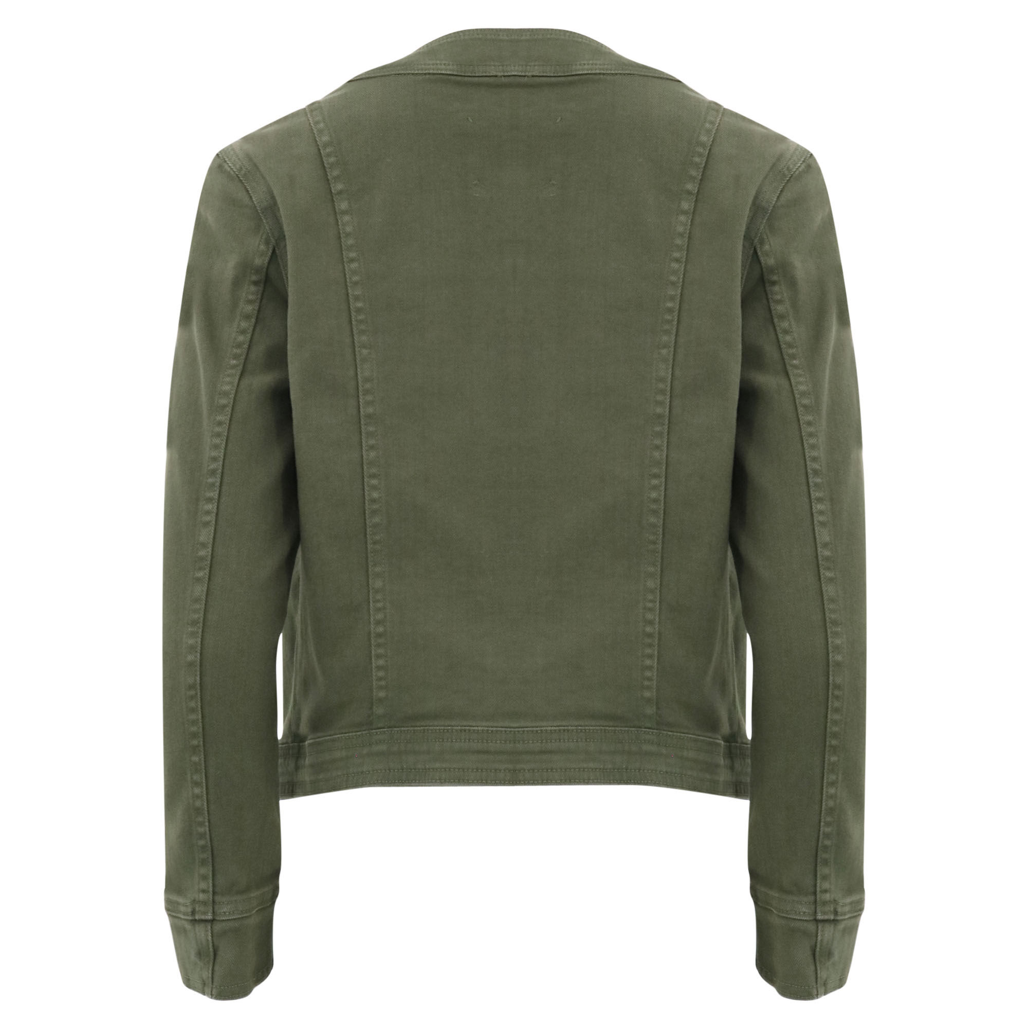 Yari Collarless Denim Jacket Yari Collarless Denim Jacket