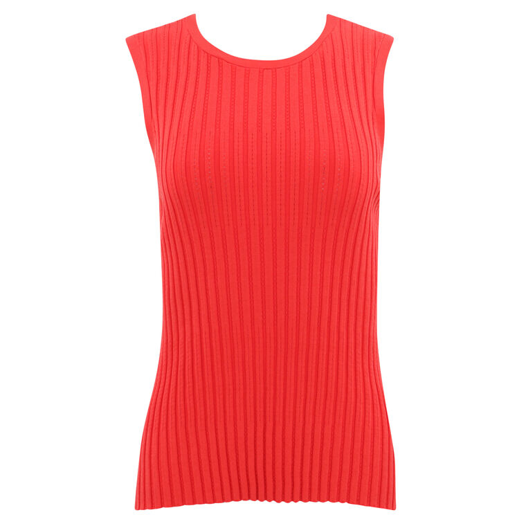 Ecru Pointelle Rib Shell | Tootsies