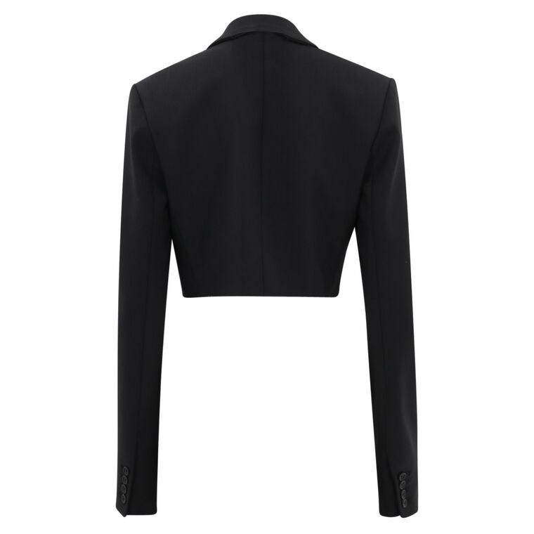 Cropped Slashed Jacket